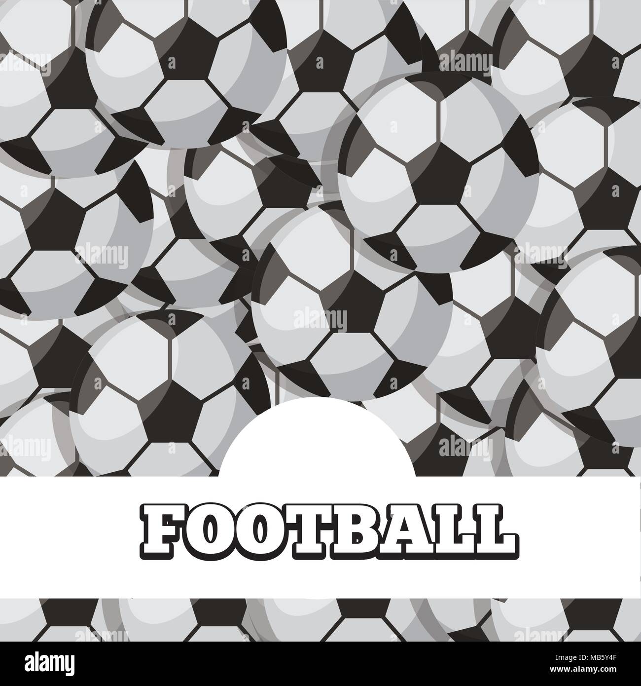 Fußball Bälle sport Hintergrund design Stock-Vektorgrafik - Alamy