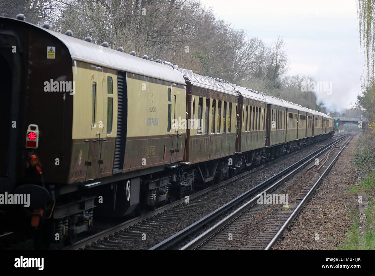 England, UK. 7. April 2018. 60163 Tornado ist eine Hauptstrecke ...