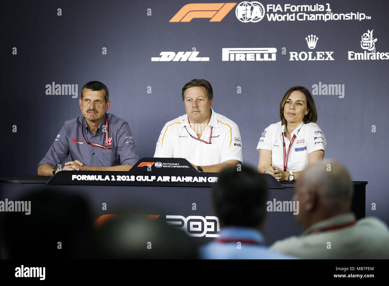 Drücken Sie die Taste Konferenz. STEINER Guenther (ITA), Teamchef Haas ...