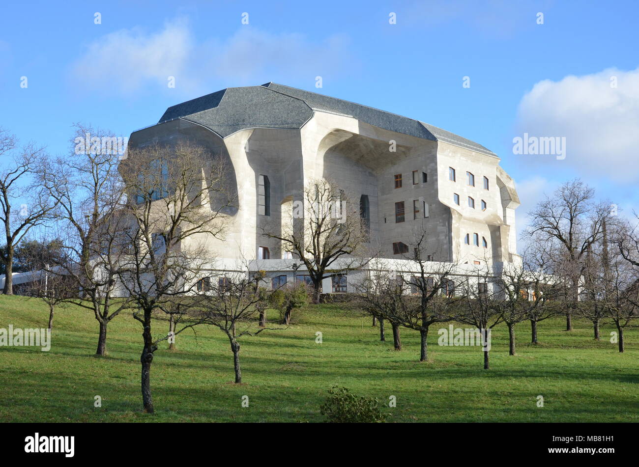 Das Goetheanum, Dornach, in der Nähe von Basel, Schweiz, Januar 2018 ...