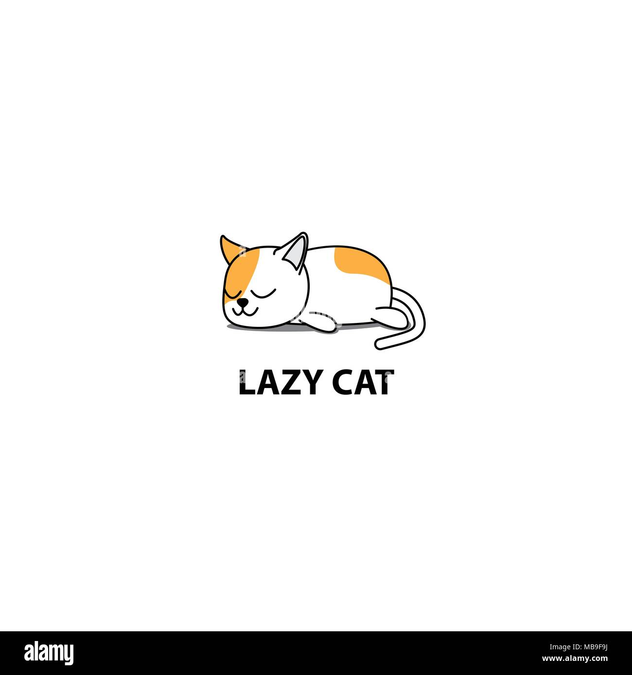 Fat cat logo Stock-Vektorgrafiken kaufen - Alamy