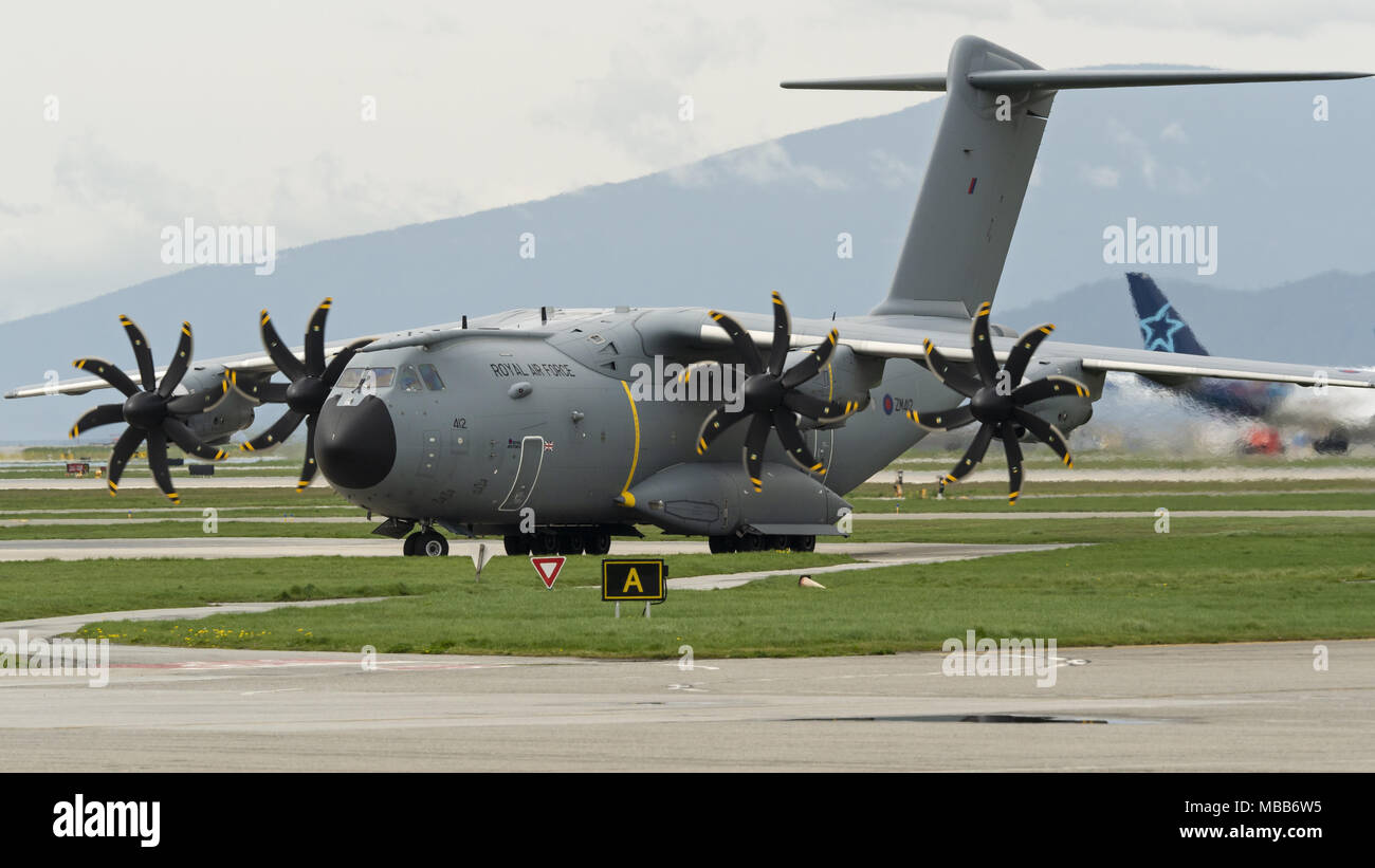 Military Transport Aircraft Propeller German A400M Military Transport