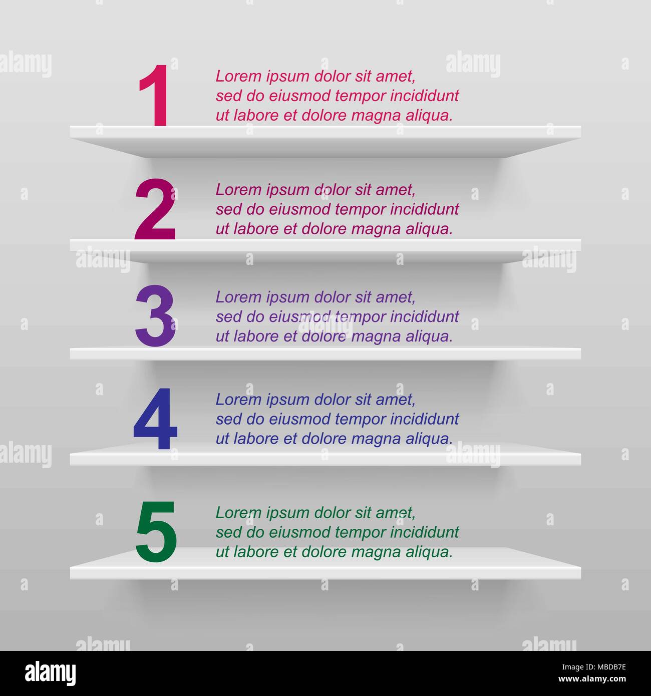 Leer moderne Store oder Ausstellung Regale mockup. 3d-Shop Interior ...