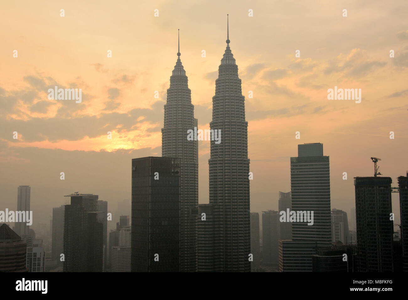 Allgemeine Ansicht der Stadt Kuala Lumpur, der Hauptstadt von Malaysia ...