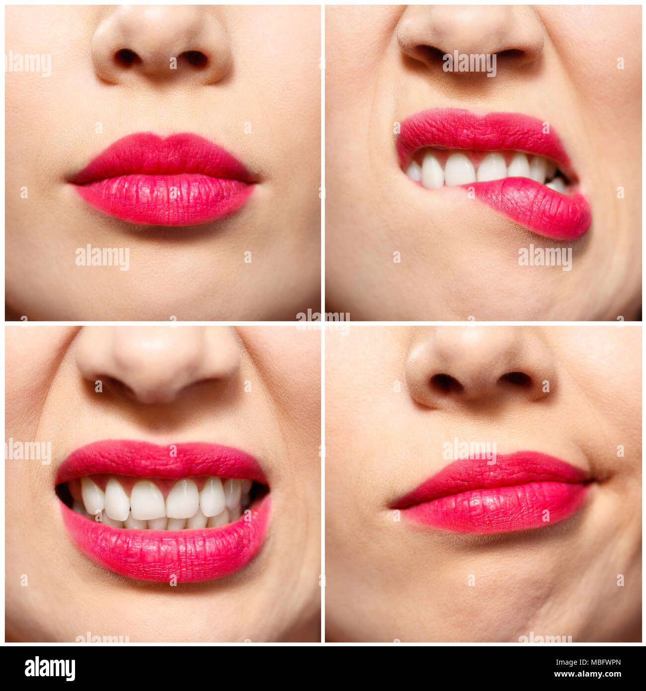 Mimik frau -Fotos und -Bildmaterial in hoher Auflösung – Alamy