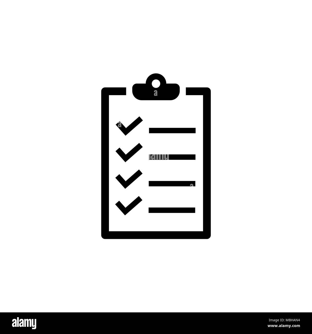 Checklist Icon Flat Design Stockfotos & Checklist Icon Flat Design ...