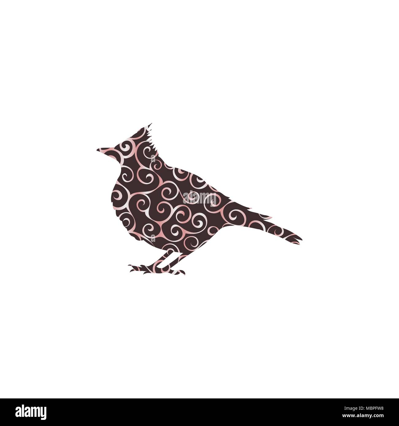 Eurasische feldlerche alauda arvensis Stock-Vektorgrafiken kaufen - Alamy