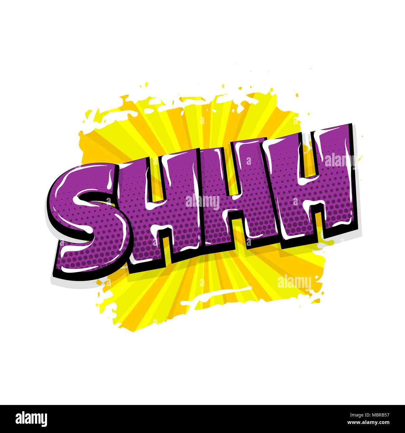 Shhh comic -Fotos und -Bildmaterial in hoher Auflösung – Alamy