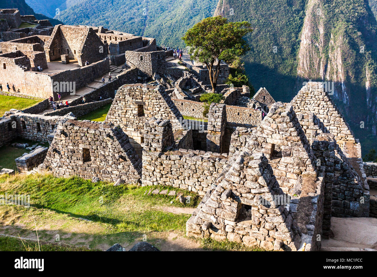 Machu Picchu, Peru historische Heiligtum im Jahr 1981 entworfen und von der UNESCO zum ...