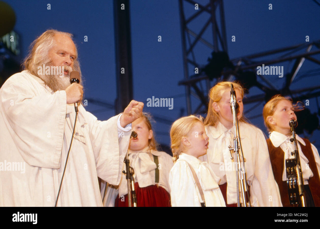 Musikgruppe die Kelly Family mit Vater Dan Kelly bei einem Auftritt in ...
