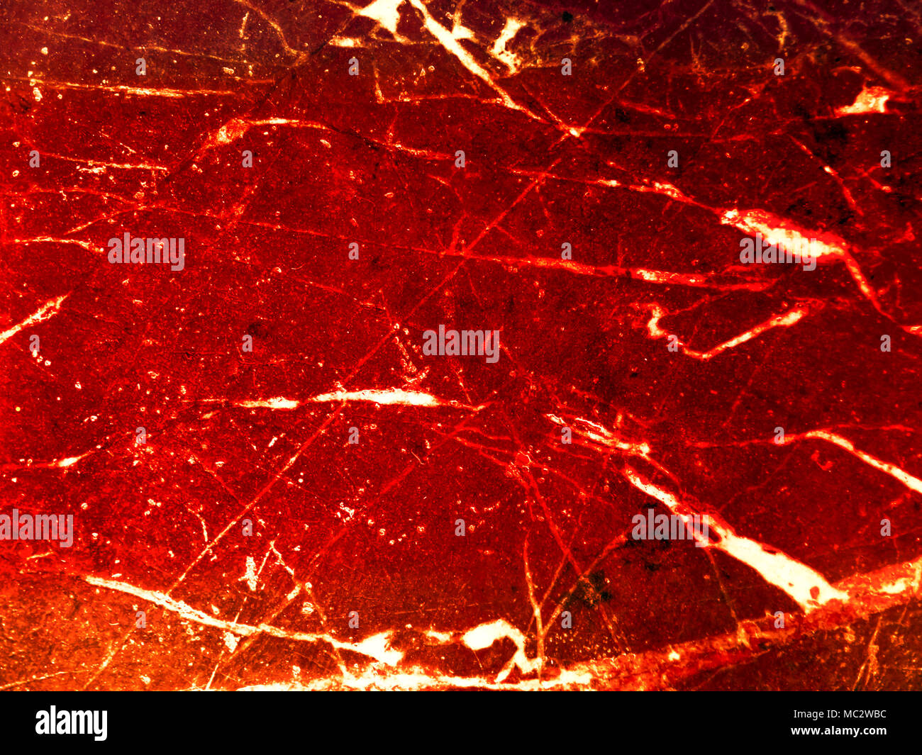 Marmor Granit Vulkan red lava White Crack Textur Stockfotografie - Alamy