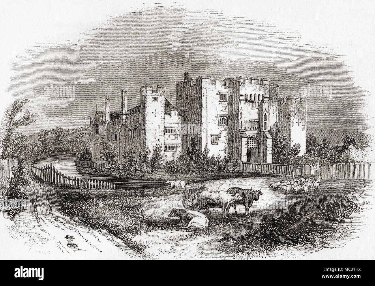 Außerdem befinden sich das Hever Castle, Hever, Kent, England. Von 1462 ...