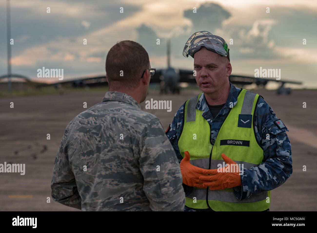 Royal Australian Air Force (RAAF) führenden Aircraftman Shane Braun, 13 ...