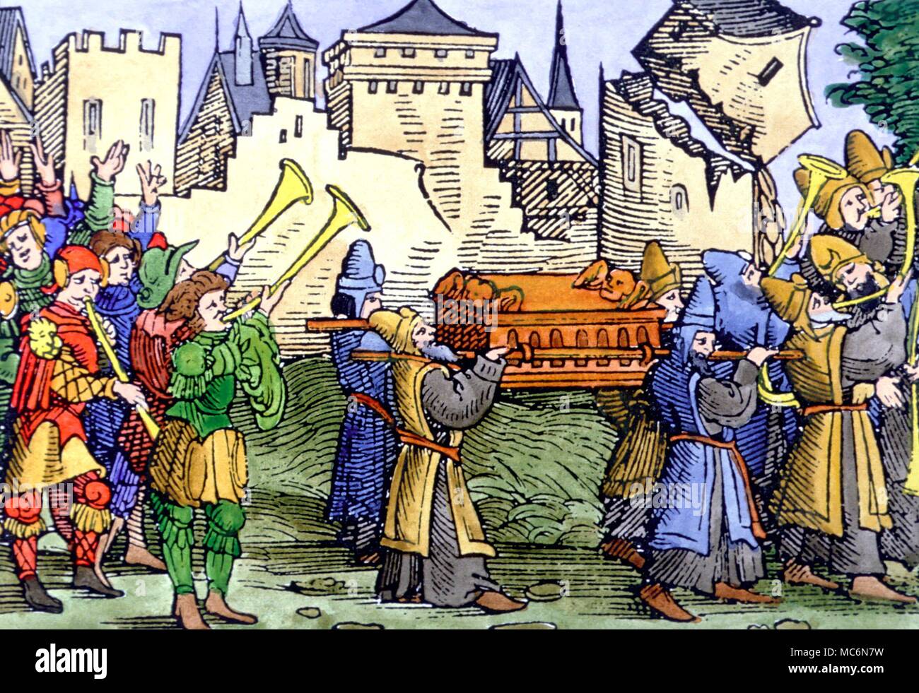 Jüdische Mythologie Lade des Bundes der jüdischen Priester, die die ...