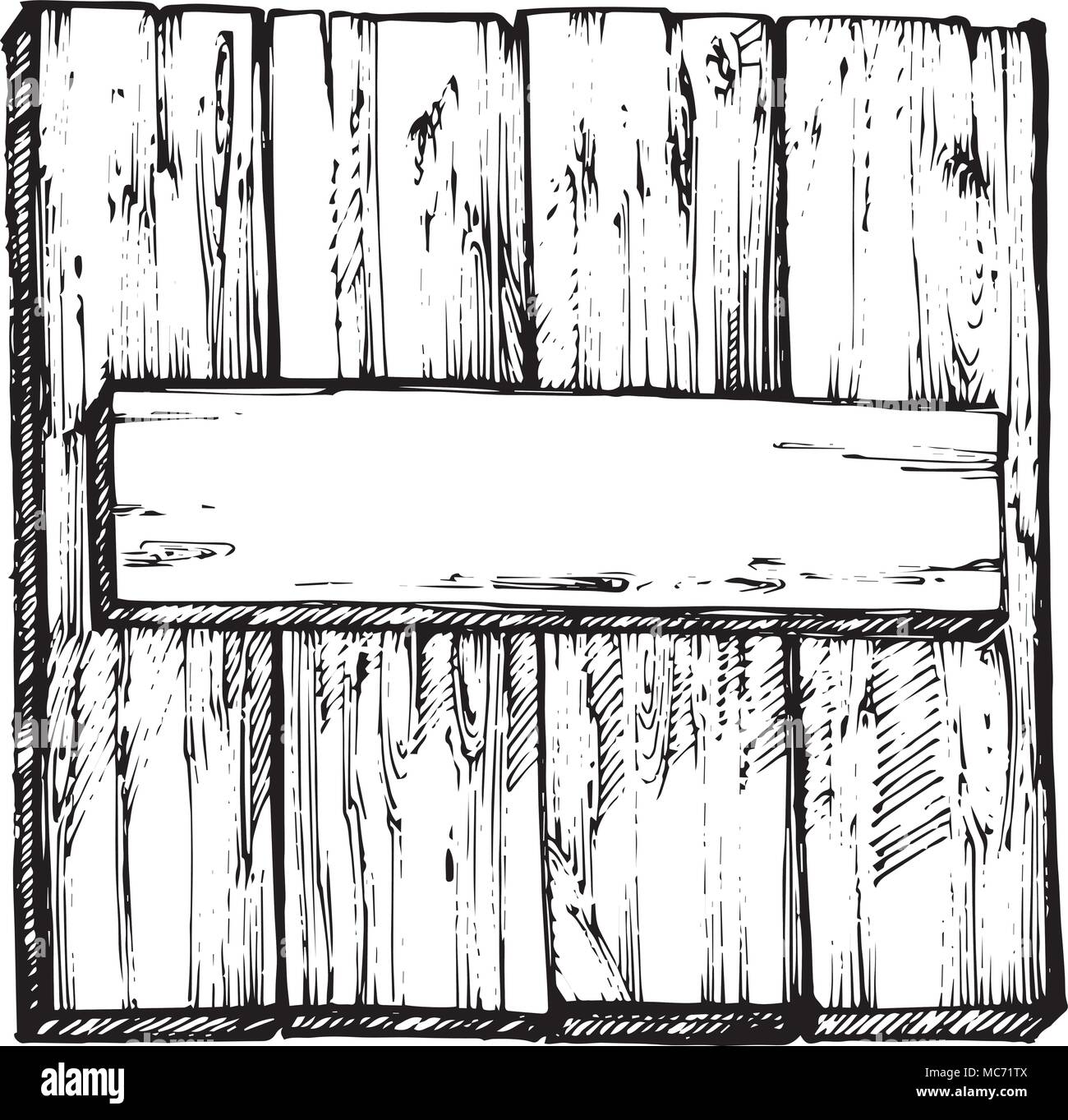 Holz Textur, Vector Illustration. Grafik Hand gezeichnet gemalt ...