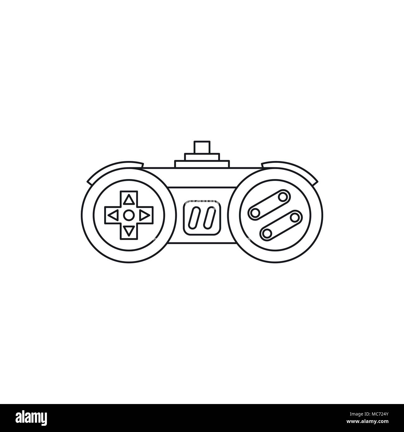 Joystick Symbol, outline Style Stock-Vektorgrafik - Alamy