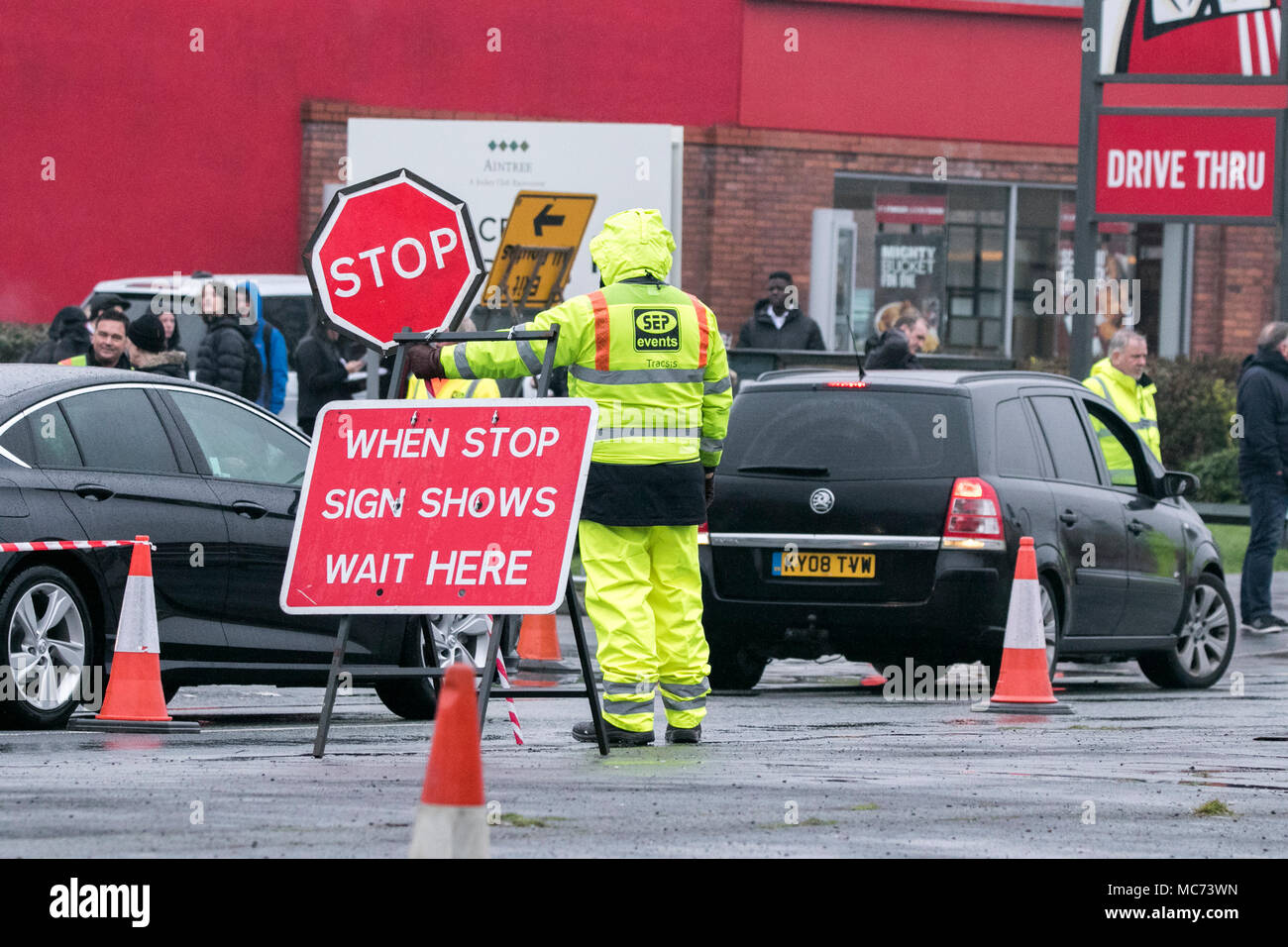 Stop Work Sign Stockfotos und -bilder Kaufen - Alamy