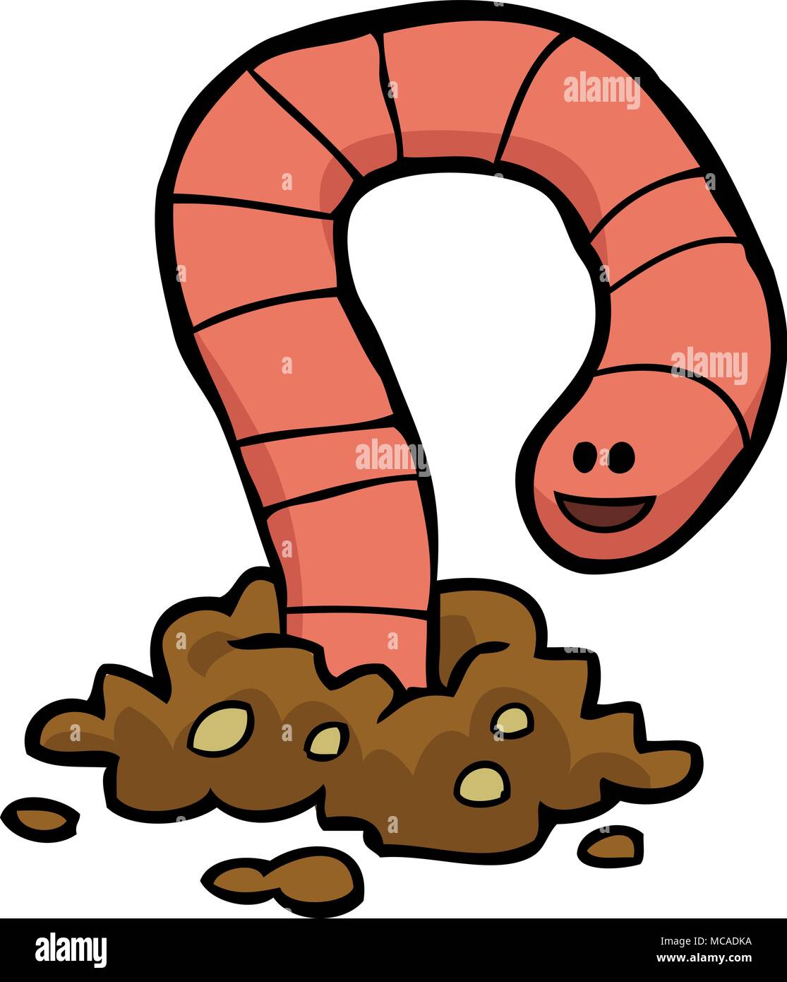 Earthworm Illustration Stockfotos & Earthworm Illustration Bilder ...