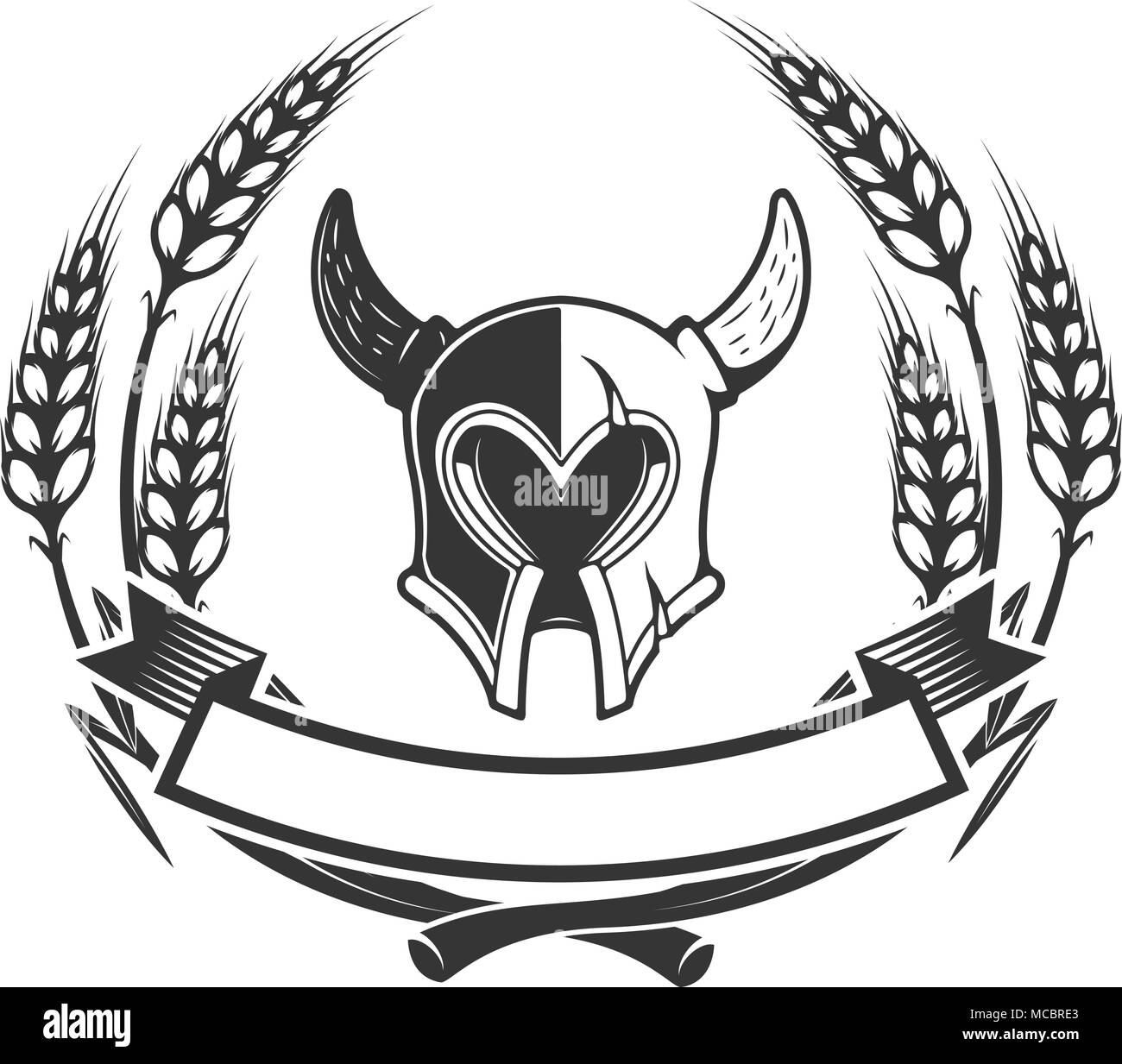 Ritter. Emblem Vorlage mit mittelalterlichen Ritter Helm. Design ...