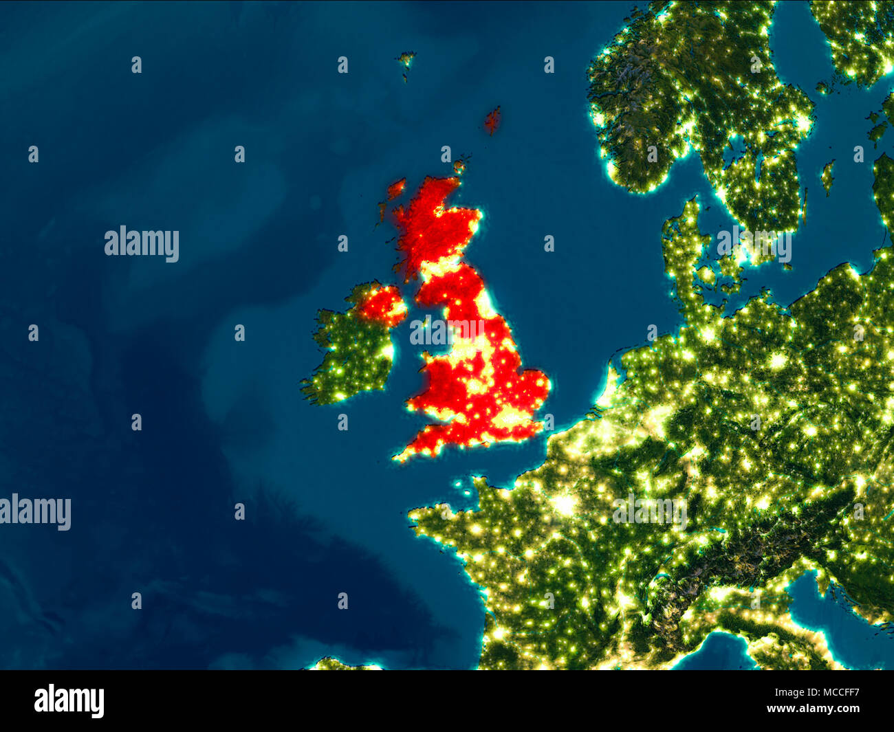 Great britain satellite view -Fotos und -Bildmaterial in hoher ...
