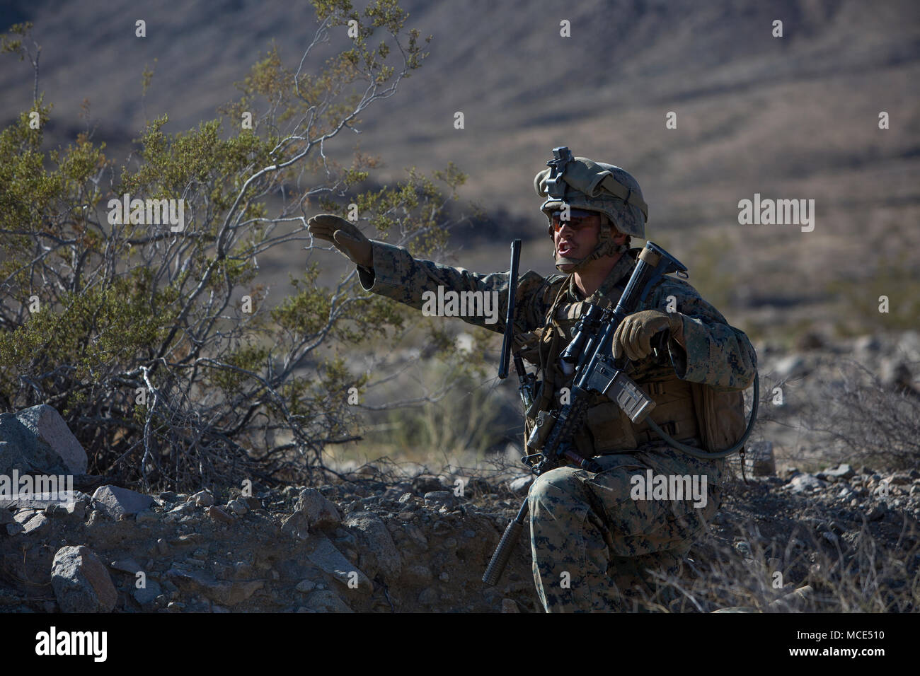Us Marine Corps Lance Cpl. Conner Mckeen, truppführer mit Lima Company ...