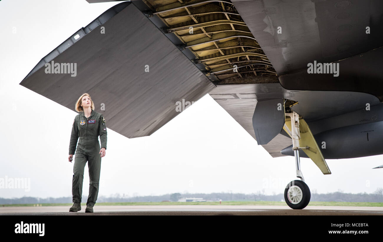 Maj. Christin Hart, 419Th Flight Test Squadron B-52 flight Commander ...