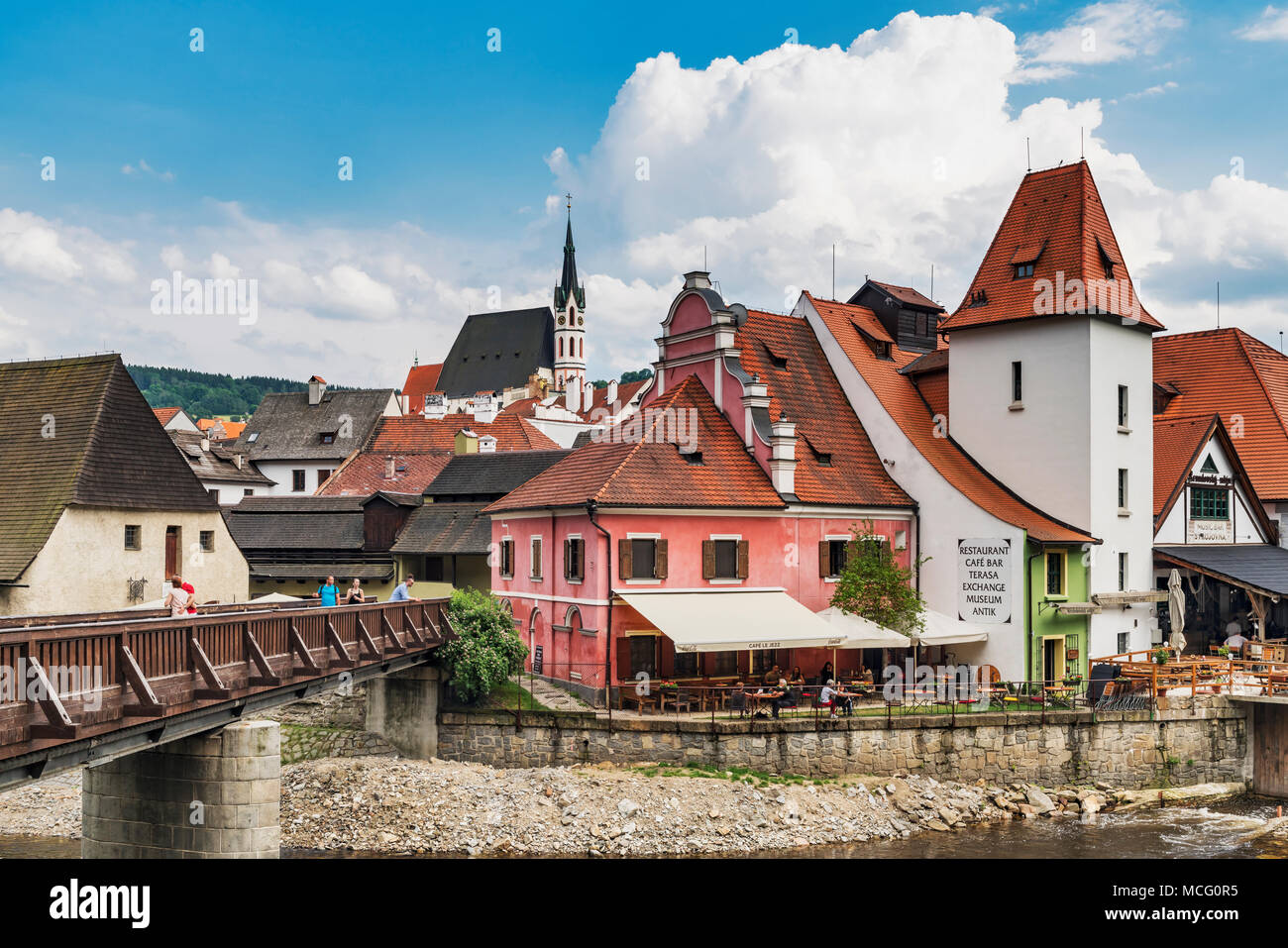 Die Krumauer Mühle befindet sich in der Altstadt von Krummau an der ...
