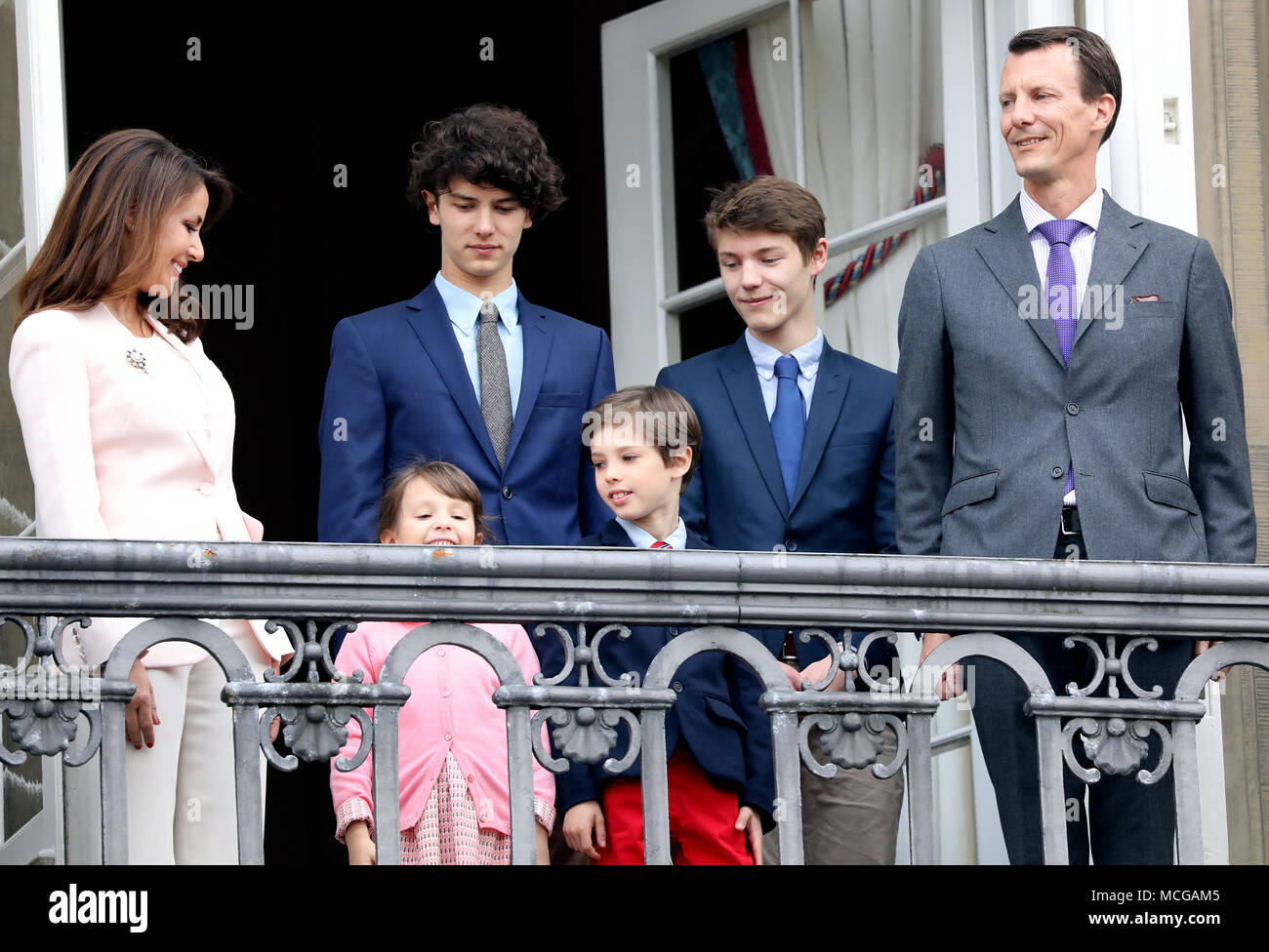 Prinz Joachim, Prinzessin Marie und Prinz Henrik und Prinzessin Athena ...
