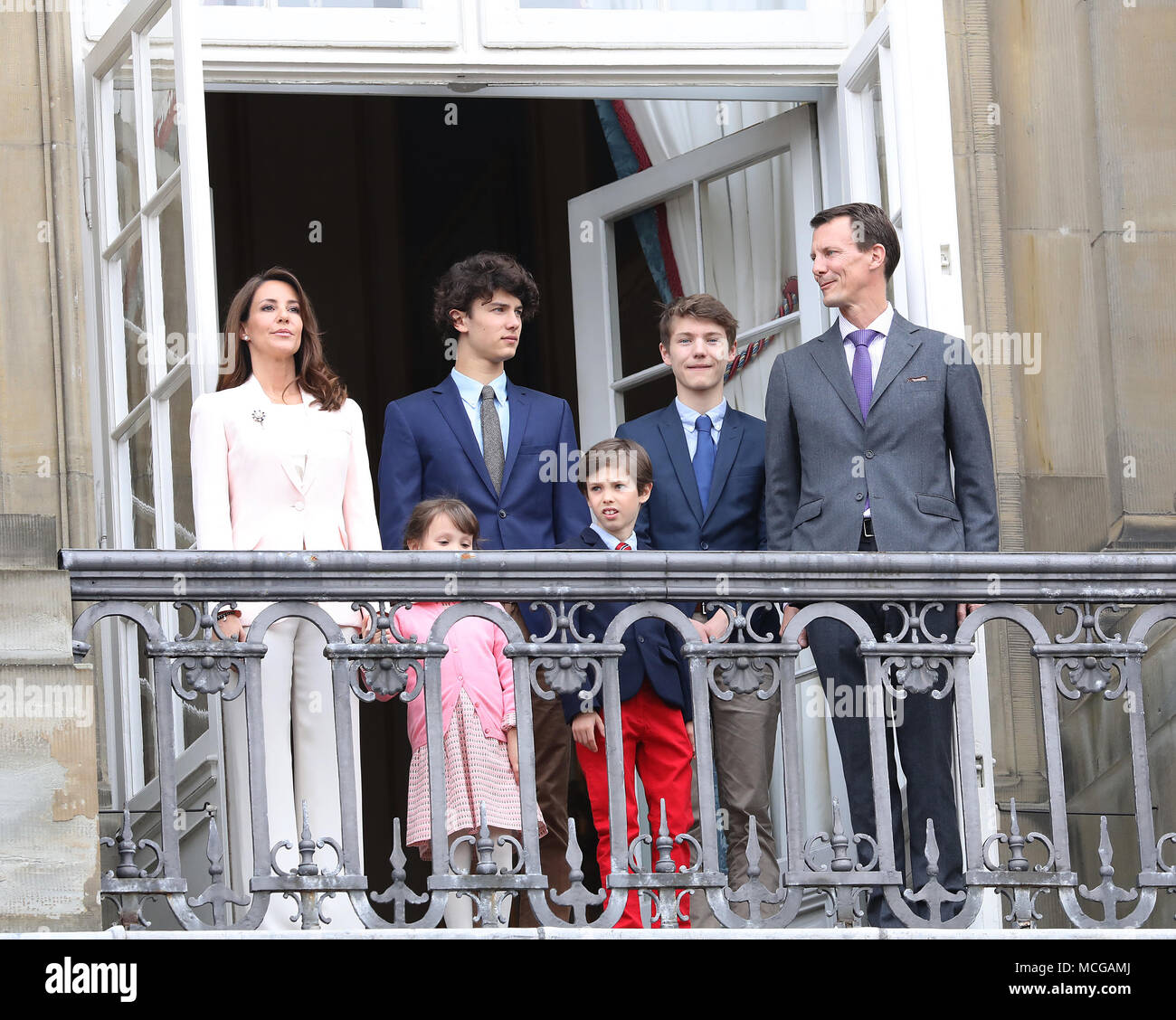 Prinz Joachim, Prinzessin Marie und Prinz Henrik und Prinzessin Athena ...