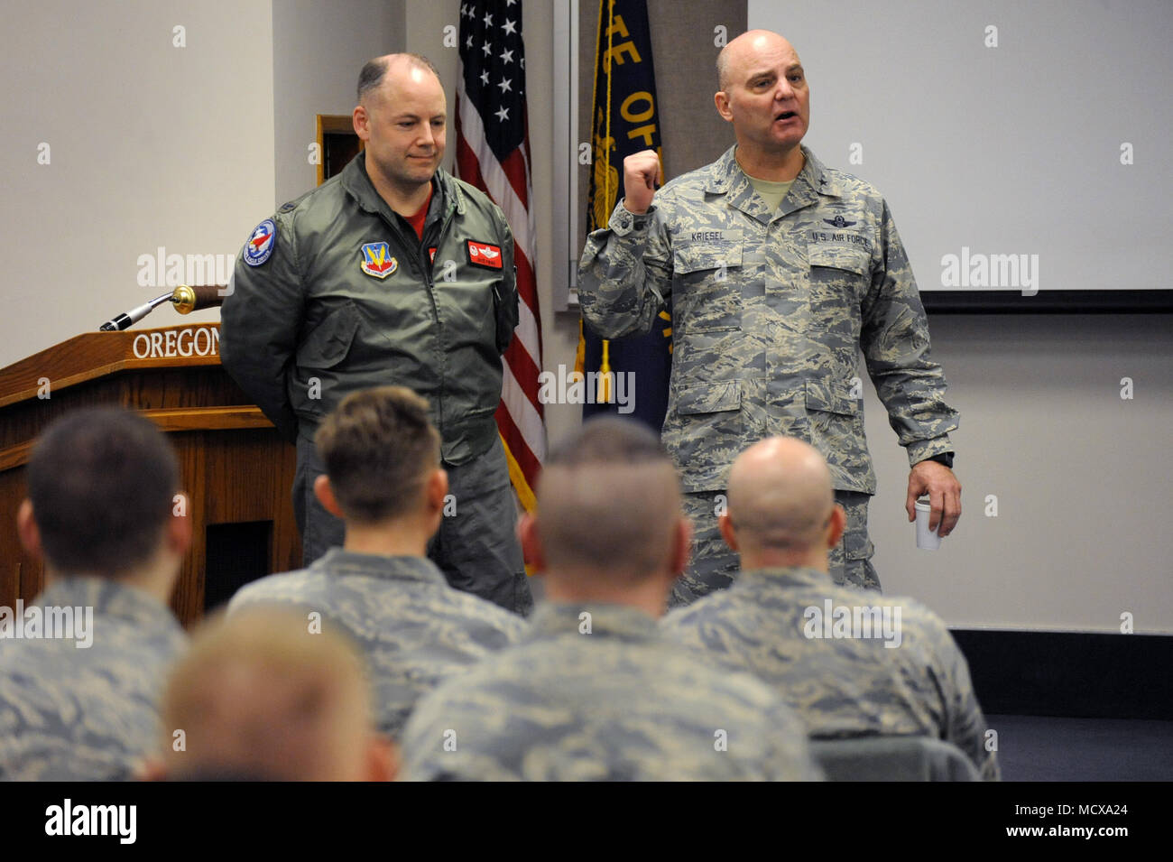 Oregon Air National Guard Flieger Brig. Gen. James A. Kriesel ...