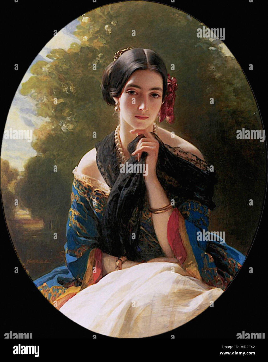 Winterhalter Franz Xaver - Leonilla Fürstin zu Sayn-Wittgenstein-Sayn ...