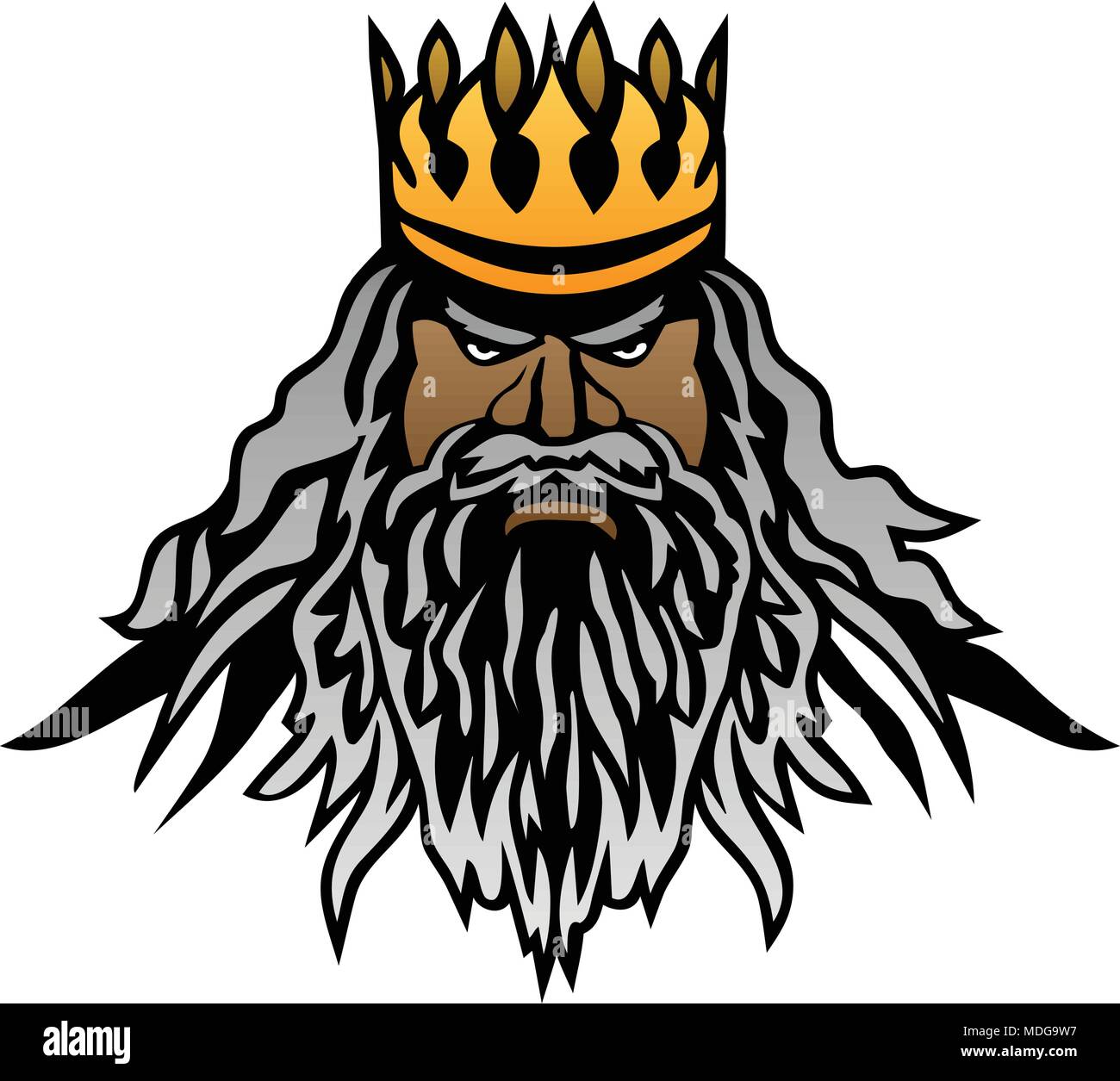 König Vector Illustration Stock-Vektorgrafik - Alamy