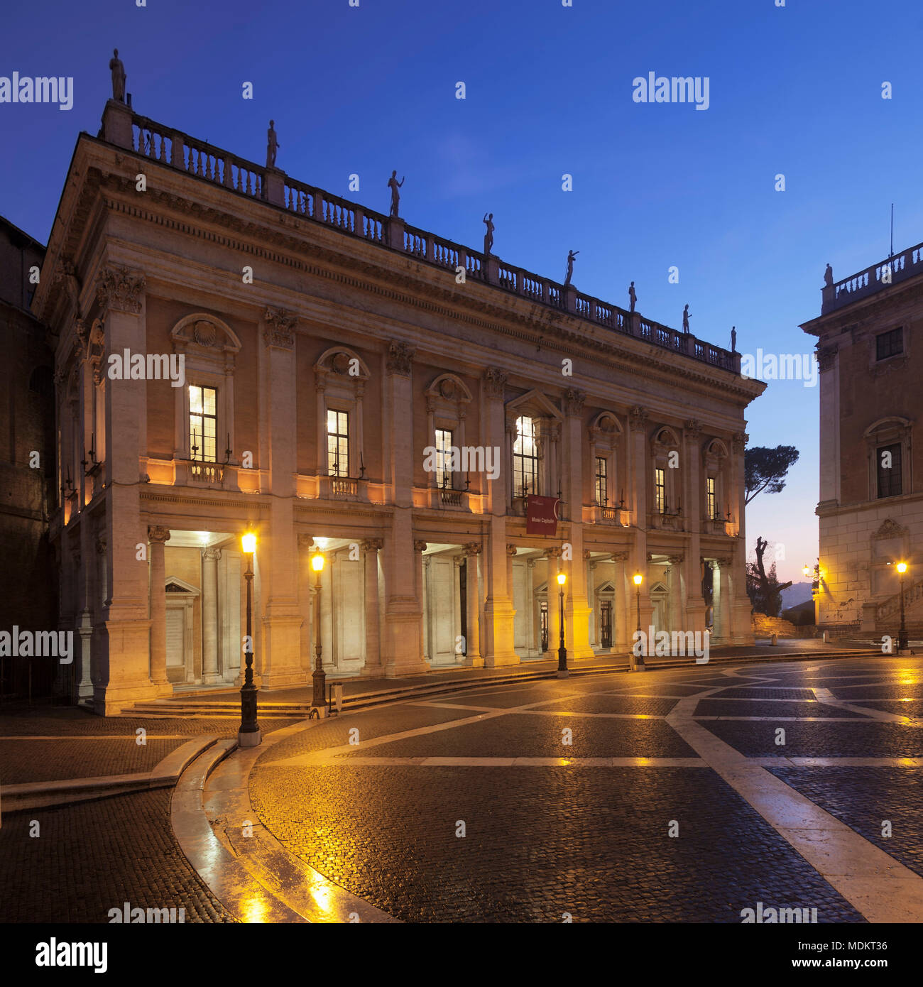 Die Kapitolischen Museen auf dem Capitol Square, Piazza del Campidoglio ...