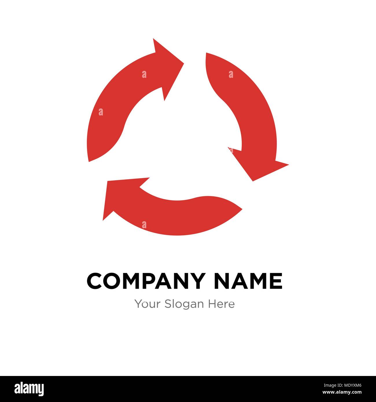 Dreieckigen Pfeile Company Logo Design Template, Business corporate ...