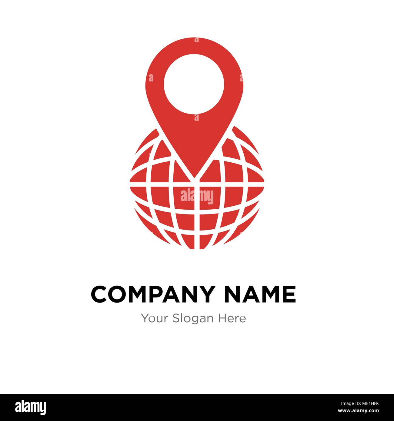 Welt symbol und business logo Stock-Vektorgrafiken kaufen - Alamy