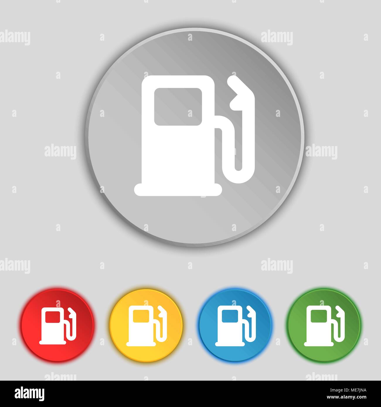 Benzin oder Gas Station, Auto Kraftstoff Symbol unterzeichnen. Symbol ...