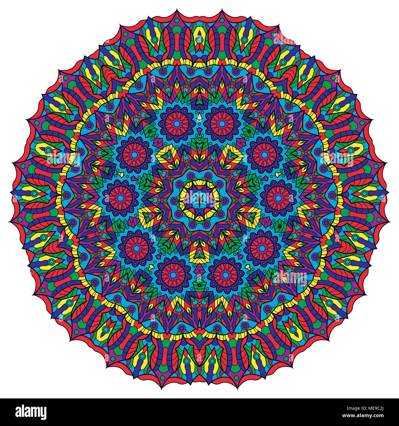 Bunte mandala -Fotos und -Bildmaterial in hoher Auflösung – Alamy