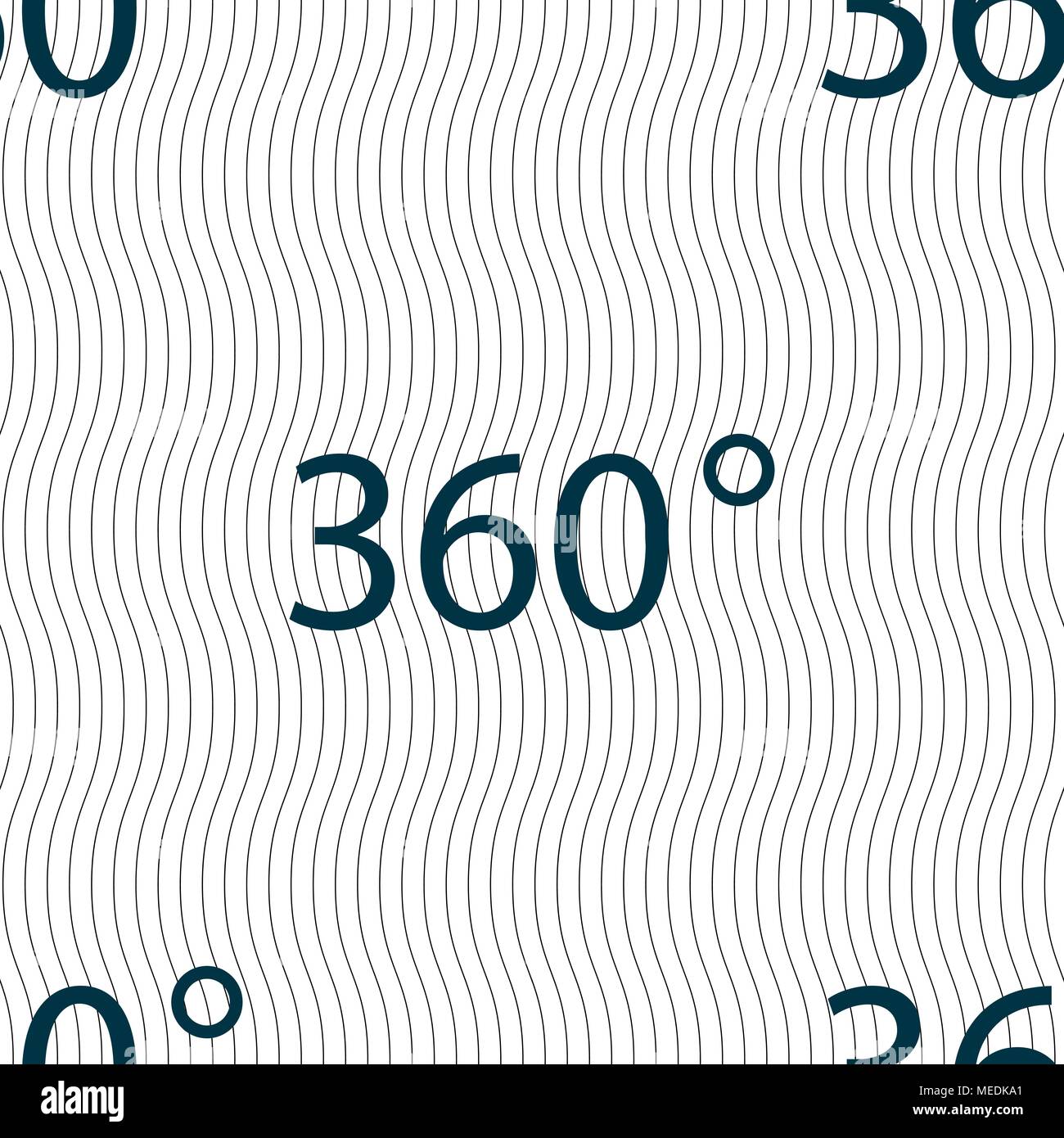 Winkel 360 Grad zeichen Symbol. Geometrie mathematische Symbol. Volle ...