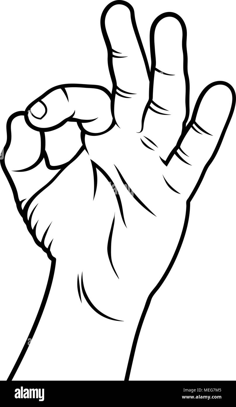 Okay hand Stock-Vektorgrafiken kaufen - Alamy