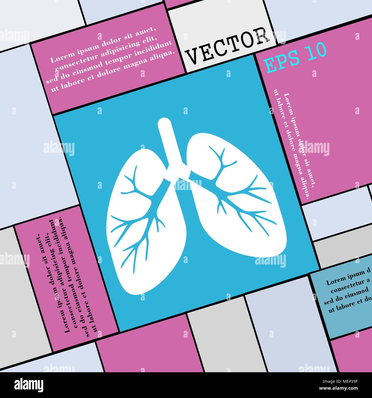 Pulmones y respiracion Stock-Vektorgrafiken kaufen - Alamy