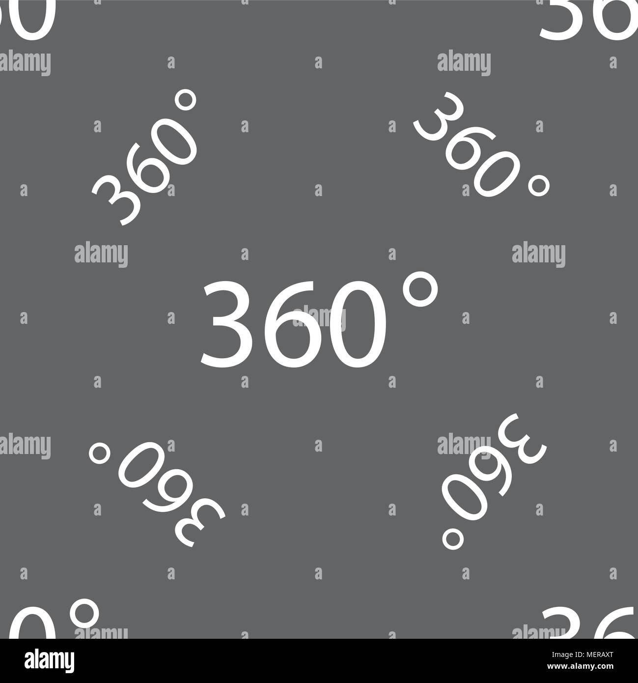 Winkel 360 Grad zeichen Symbol. Geometrie mathematische Symbol. Volle ...