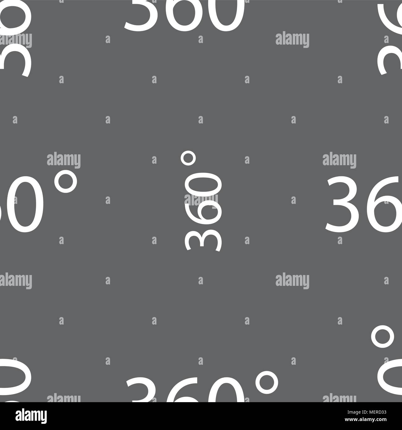 Winkel 360 Grad zeichen Symbol. Geometrie mathematische Symbol. Volle ...