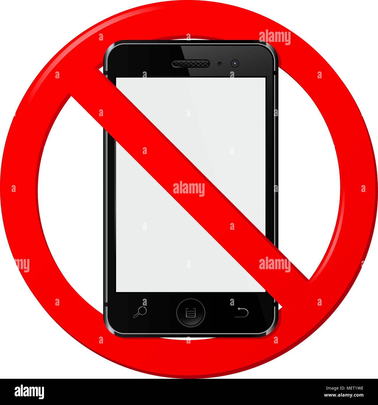 Handy verbot zeichen Stock-Vektorgrafiken kaufen - Alamy