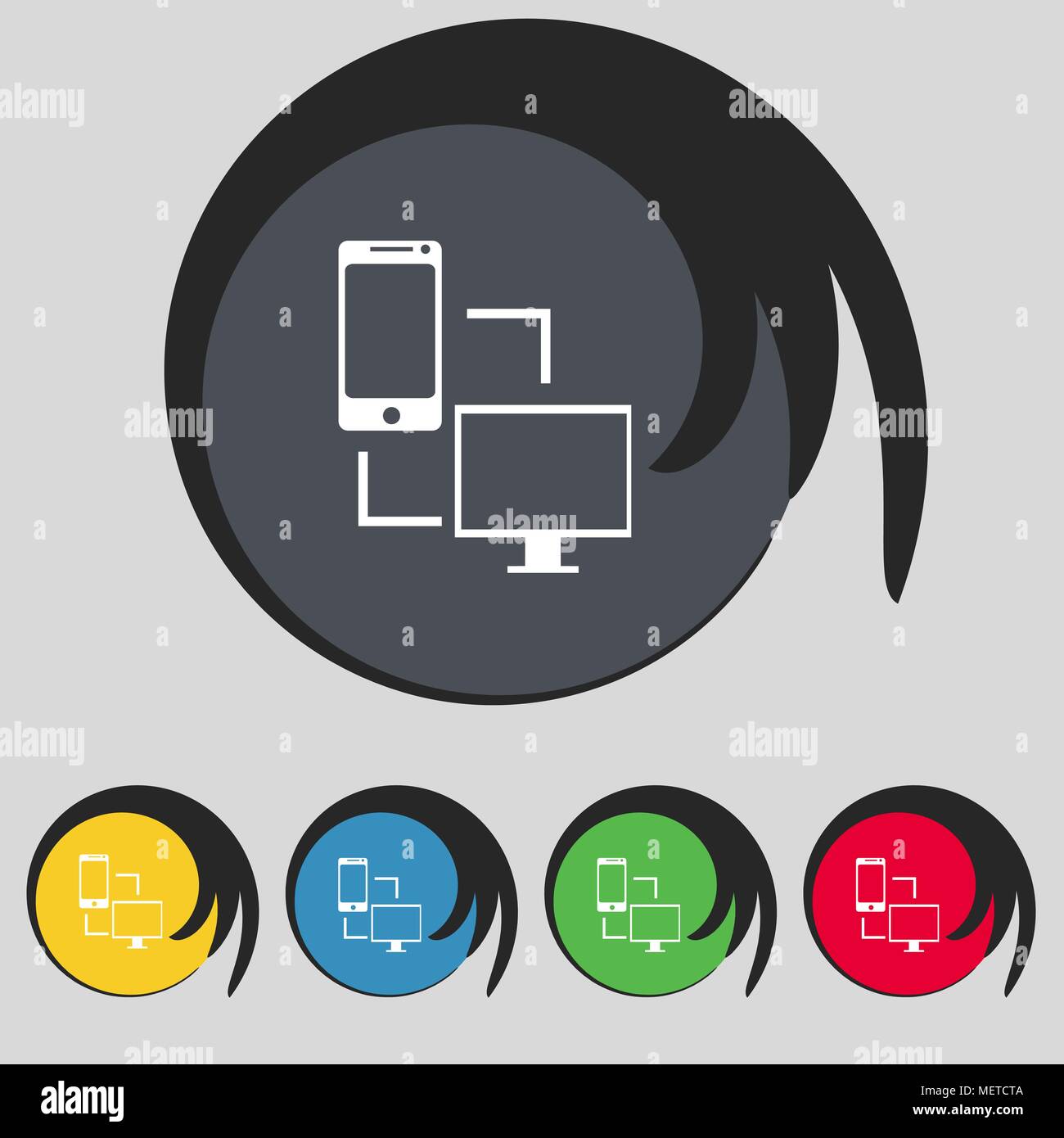 Synchronisation zeichen Symbol. kommunikatoren Sync Symbol ...