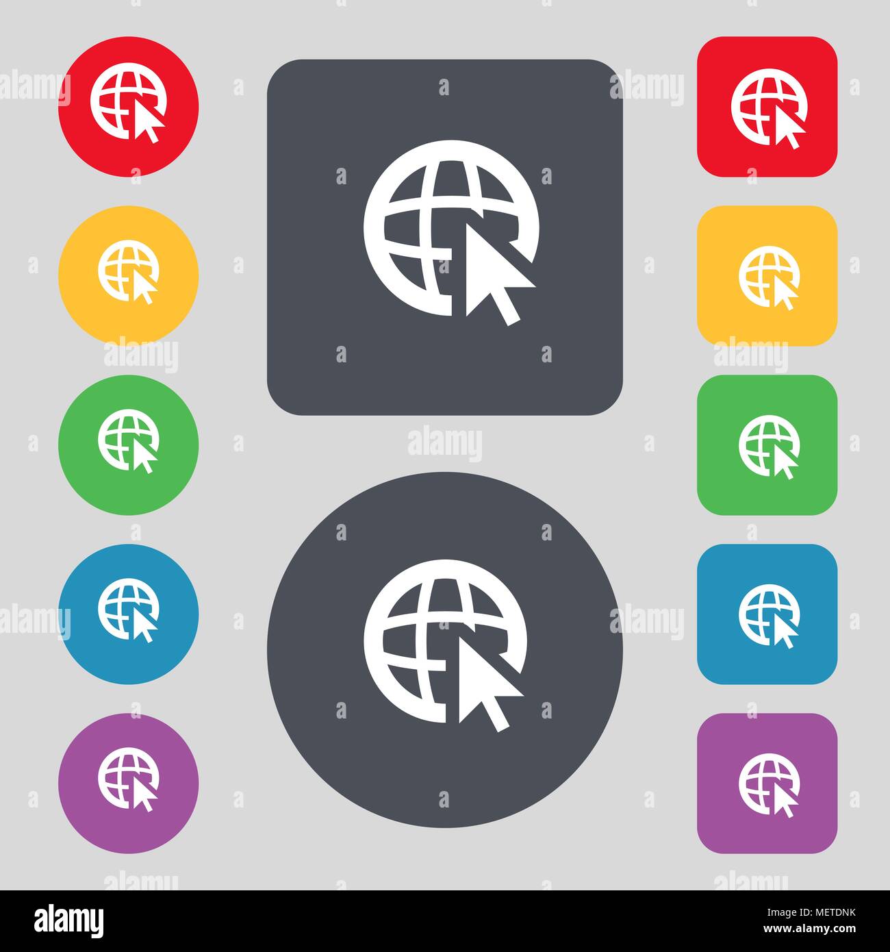 Internet zeichen Symbol. World wide web Symbol. Cursor Mauszeiger ...