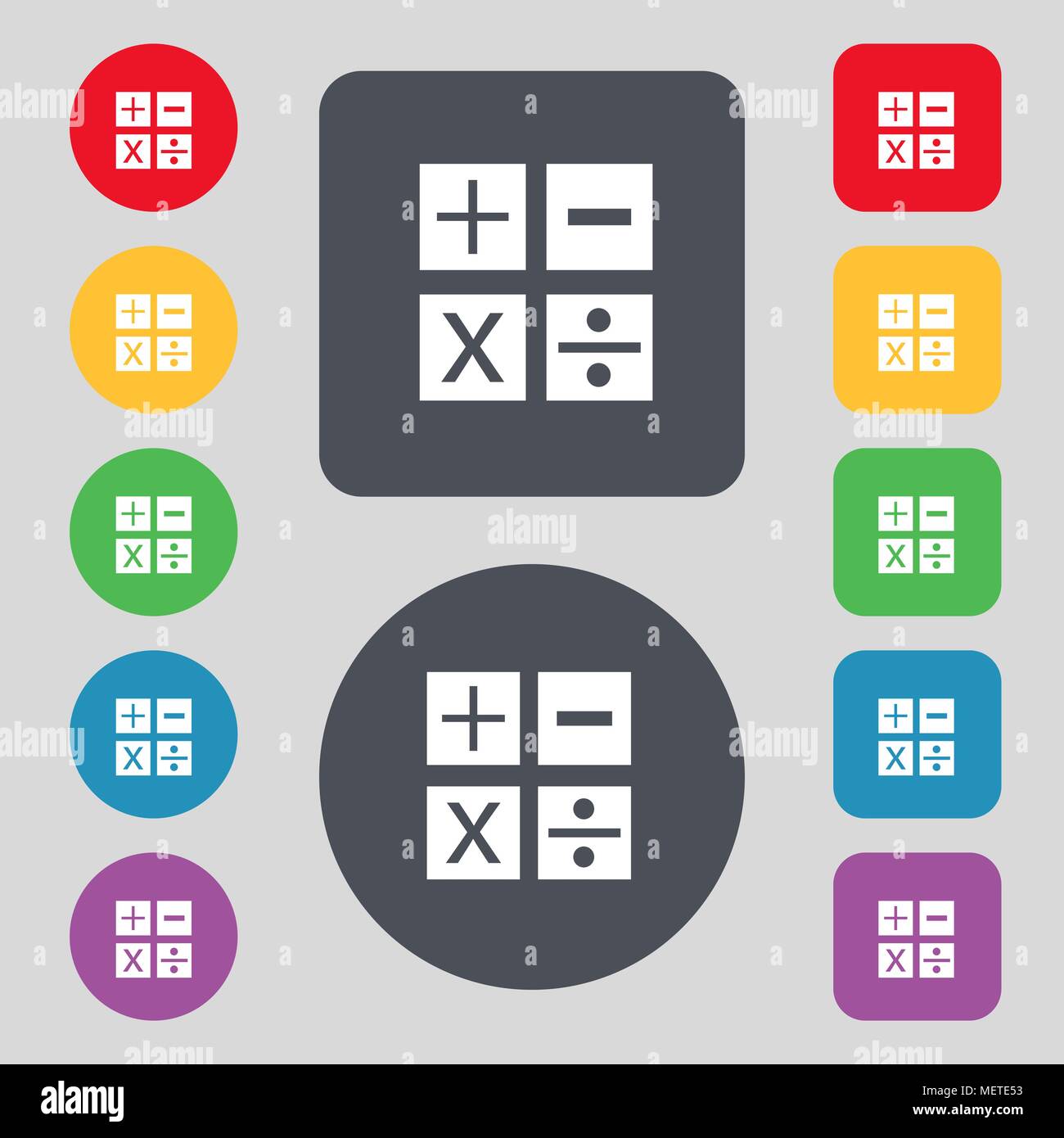 Multiplikation, Division, Plus, Minus Symbol Symbol Mathematik ...