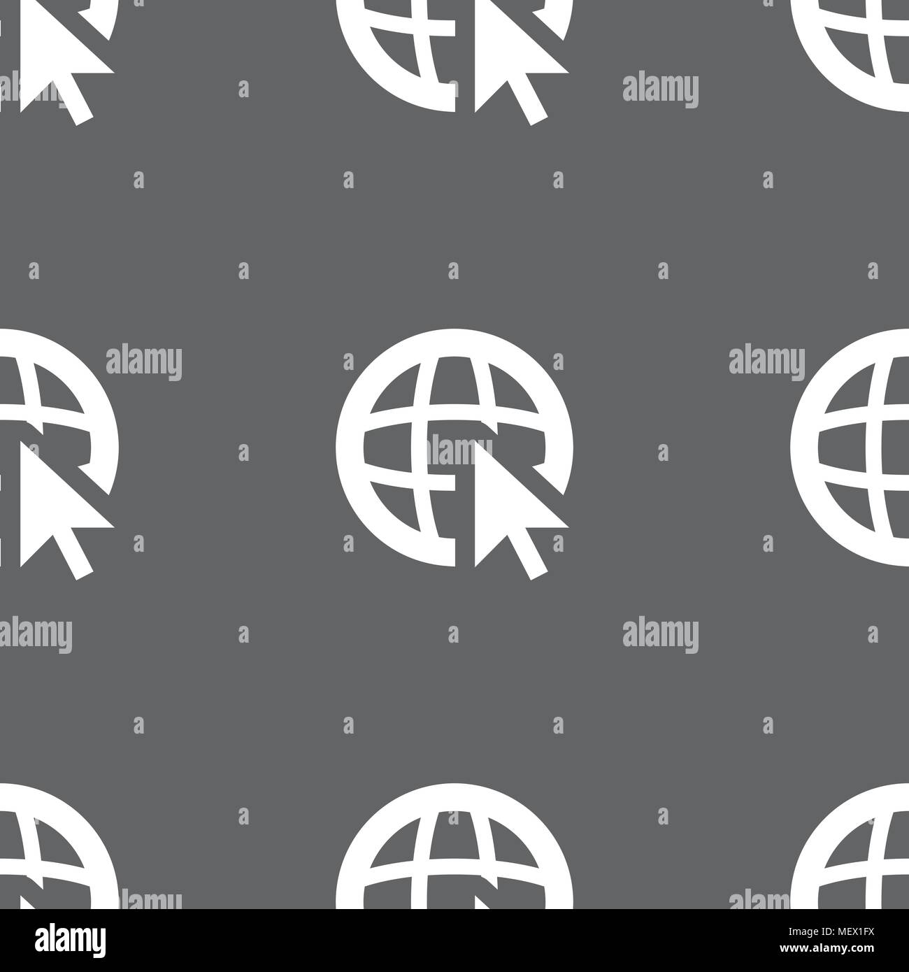 Internet zeichen Symbol. World wide web Symbol. Cursor Mauszeiger ...