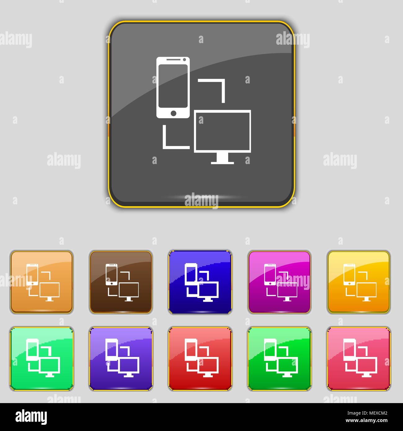 Synchronisation zeichen Symbol. kommunikatoren Sync Symbol ...