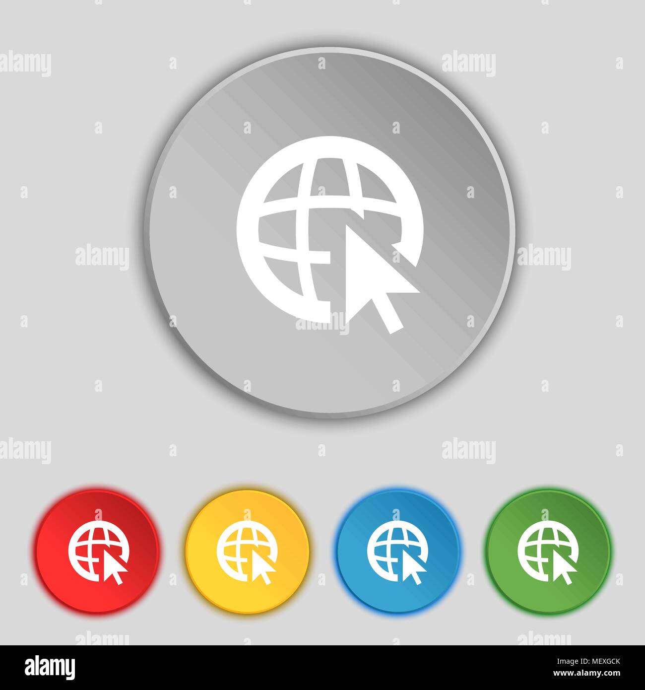 Internet zeichen Symbol. World wide web Symbol. Cursor Mauszeiger ...