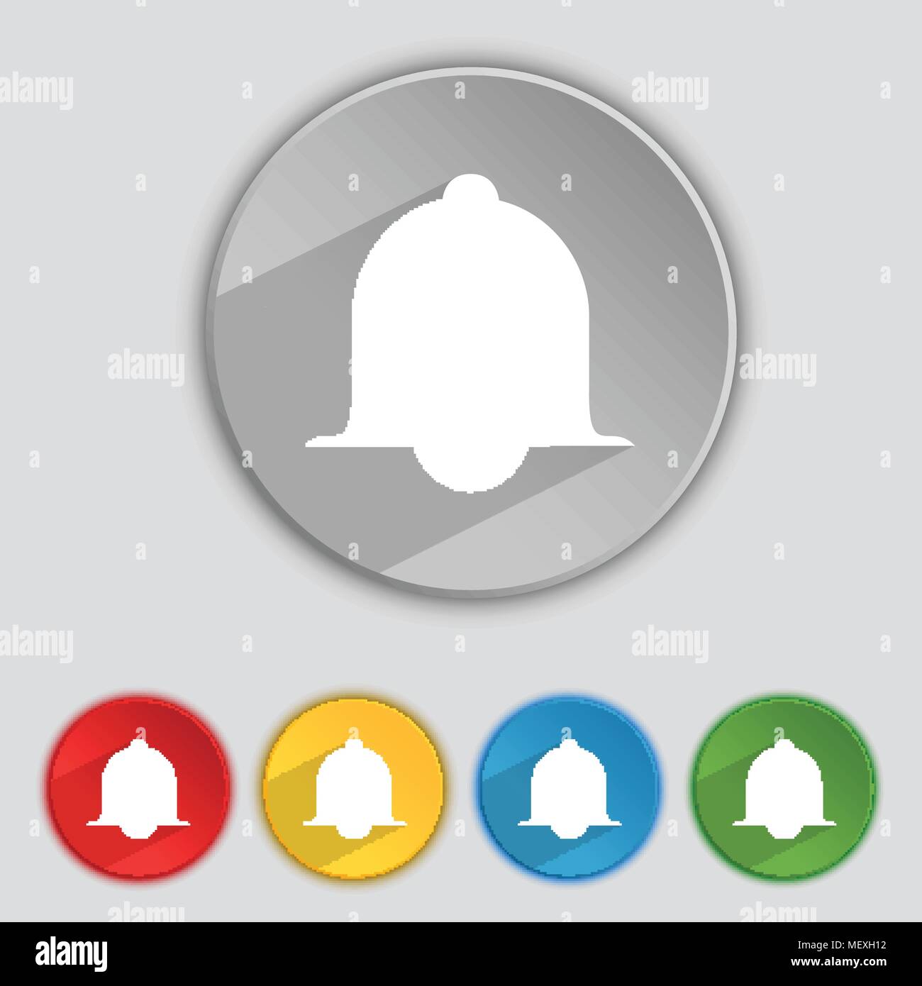 Klingel Schild Symbol. Wake up Alarm symbol. Sprechblasen Informationen ...